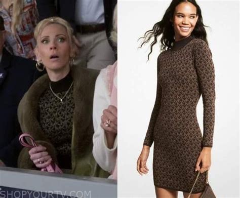 Ted Lasso Season 3 Episode 3 Keeleys Browngold Mk Knit Dress Shop