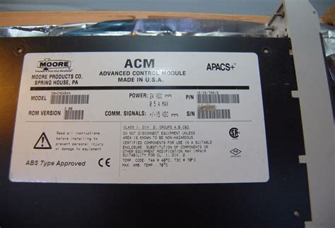 Siemens Moore Apacs Acm 39acm24ban 16139 76r9 Guaranteed Usa Ebay