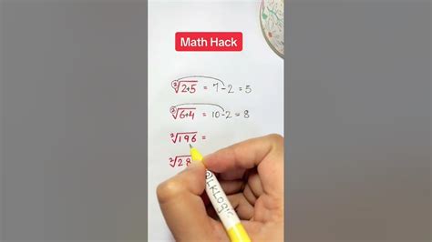 Math Hack 🤔🤔 Shorts Youtubeshorts Maths Mathhacks Mathematics