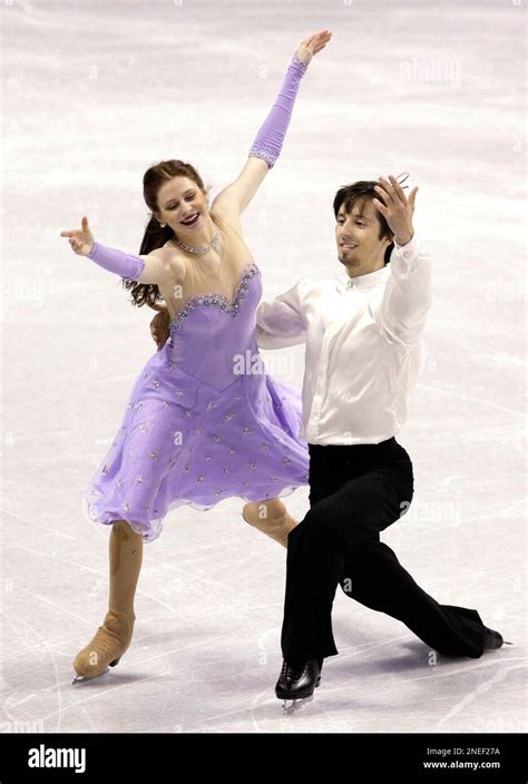 Shannon Wingle And Timothy Mckernan Skate During Their Compulsory Ice Dancing Routine At The Us