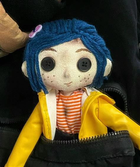 Button Eye Dollhandmade Rag Dollcoraline Doll Etsy