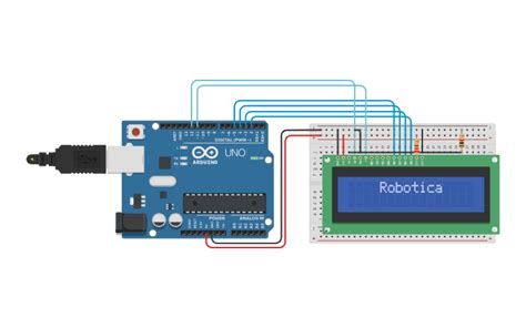 Circuit Design Circuito Pantalla Lcd 16x2 Tinkercad