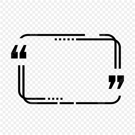 Lined Quote Frame Design Quote Text Box Border Png And Vector With