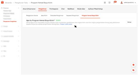 Program Shopee Hemat Biaya Kirim Pusat Edukasi Penjual Shopee Indonesia