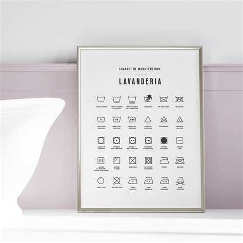 Set Of 3 Laundry Symbol Guide Printable With Instructions In Italian