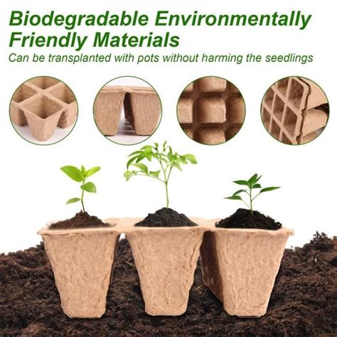 Pots Biodégradables Marque Modèle Pots De Semis En Fibre