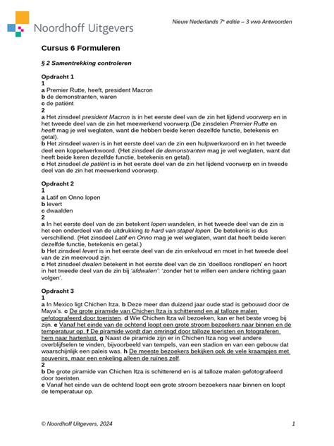 Nn7 3v Antwoorden Cursus 6 Formuleren Pdf