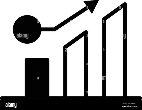 A Black And White Image Of A Graph With A Line Going Up And A Circle With A Line Going Down