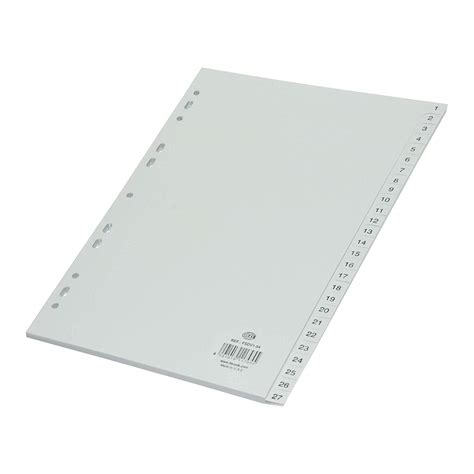 Buy Fis Pp Divider 1 54 Grey A4 Fsdv1 54 Pkt Online Aed18 From Bayzon