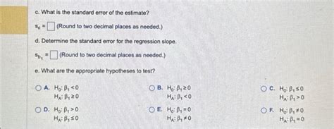 Solved The Data Shown Below For The Dependent Variable Y