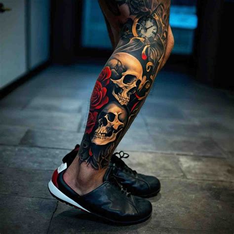 Modern Leg Tattoo Designs For Boys Bold And Meaningful Tattoos