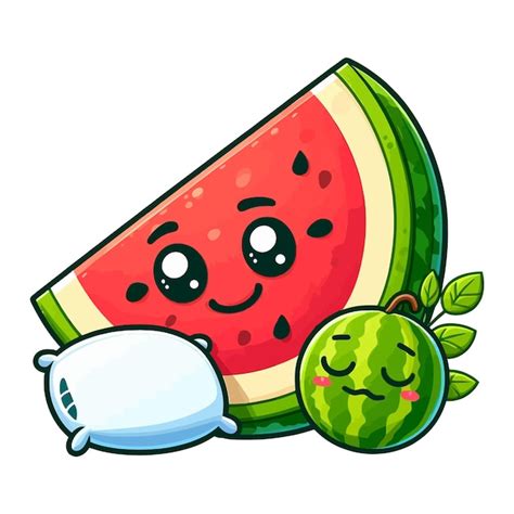Ilustração Do Vetor Da Melancia Vetor Premium Gerado Com Ia