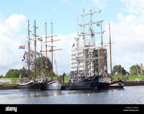 Sailing Ships Thalassa Willem Barentsz And Morgenster At Delfzijl