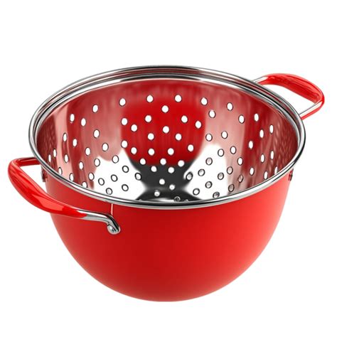 Red Colander With Holes 53212848 Png
