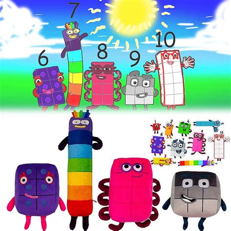 Buy Numberblocks Plushie Number Blocks Tv Show Plush 4pcs