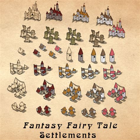 Fairy Tale Settlements Castle City Town And Village Pack Fantasy