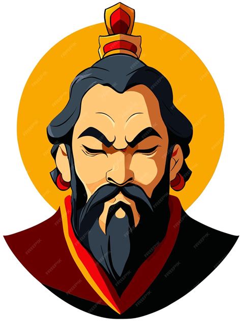 Cartoon Illustration Lao Tzu Vector Illustration Premium Ai Generated Vector