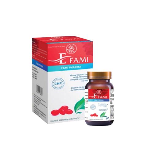 Viên Uống đẹp Da Vitamin E đỏ Fami