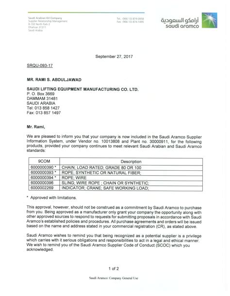 Certificates Slemco