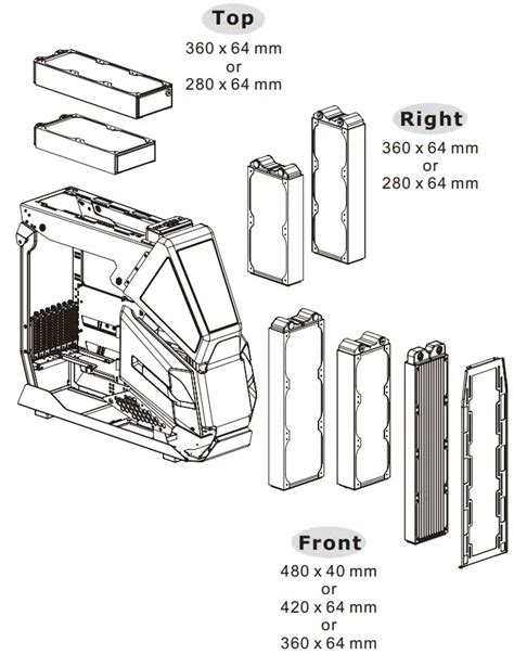 Thermaltake Ah T600 Open Frame Full Tower Chassis User Manual Manuals