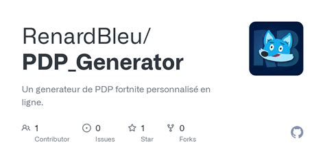 Github Renardbleupdpgenerator Un Generateur De Pdp Fortnite Github Renardbleupdpgenerator Un Generateur De Pdp Fortnite