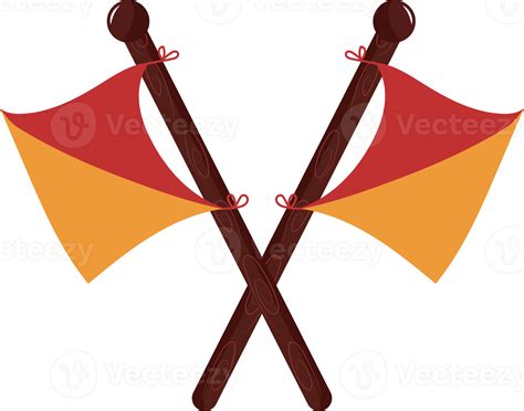 Illustration Of Two Scout Flags Crossed 66196861 Png