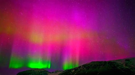 Pink Aurora Borealis
