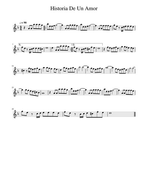 Historia De Un Amor Sheet Music For Violin Solo