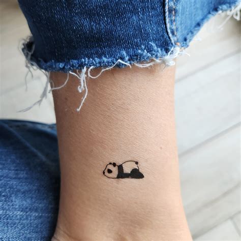 Small Cute Panda Tattoo