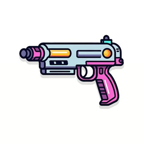 Premium Photo Blaster Icon Toy And Game Weapon Symbol Art Logo