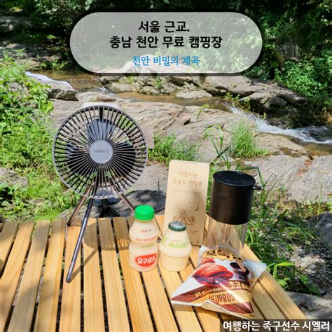 서울근교 무료 캠핑장 천안 비밀의 계곡 시설 좋은 노지캠핑장 네이버 블로그