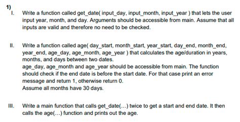 solved 1 1 write a function called get date input day