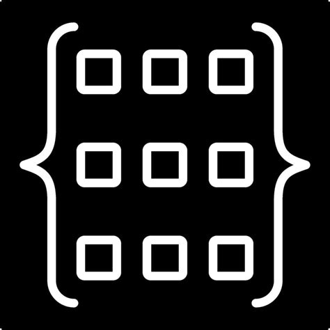 Matrix Glyph Icon Design 48361360 Vector Art At Vecteezy