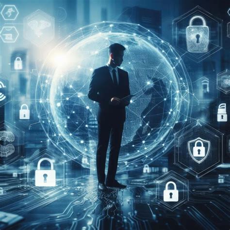 Premium Photo Digital Technology Internet Network And Cybersecurity