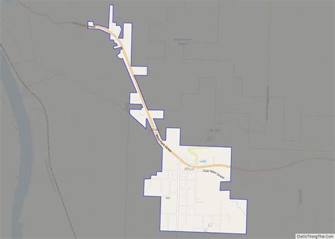 Map Of Altus City Arkansas Thong Thai Real