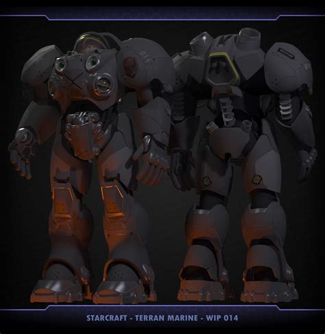 Starcraft 2 Terran Marine Wip 014 Samuel Côté On Artstation At