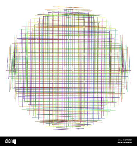 Crosshatch Tangle Lines Circle Scribble Sketchy Random Intersecting