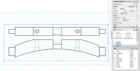 Dashed Lines Applied To Only Selected Scenes Pro SketchUp Community