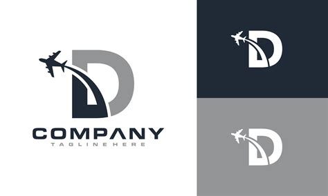 Letter D Airplane Logo 22145292 Vector Art At Vecteezy