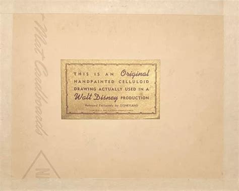 Rare Walt Disney Art Corner Label Original Production Animation Cel £1034 Picclick Uk