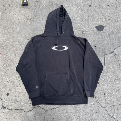 Y2k 2000s Oakley Baseball Hoodie • Large Oakley Depop