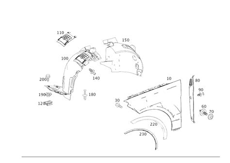 166 884 10 00 Wheel Arch Cover 2006 2019 Mercedes Benz Mercedes