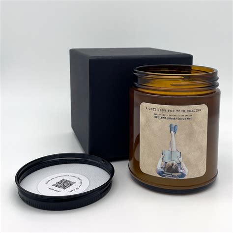 Bookworm Candle With Custom Qr Code Book Inspired Handmade Candle Scented Soy Candle Reading Bookworm Candle With Custom Qr Code Book Inspired Handmade Candle Scented Soy Candle Reading