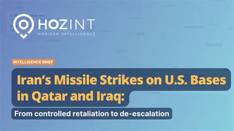 Irans Missile Strikes On Us Bases In Qatar And Iraq From Controlled