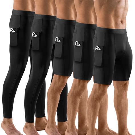 Niksa 5 Pack Compression Shorts Black M
