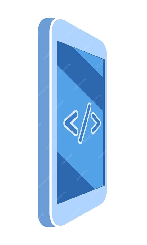 Premium Vector Coding On Mobile Vector Design Element