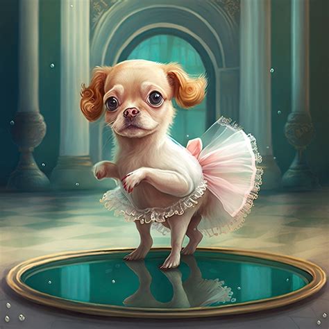 Premium Photo Dancing Ballet Of Cute Spaniel With Beautiful Posture