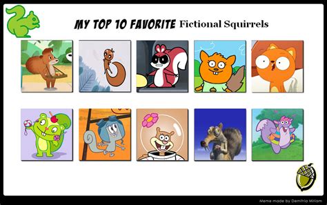 My Top 10 Favorite Squirrels By Peytonauz1999 On Deviantart