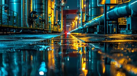 Oil And Gas Industry In A Powerful Premium Ai Generated Image