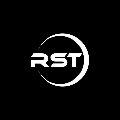 Rst Letter Logo Design In Illustration Vector Logo Calligraphy
